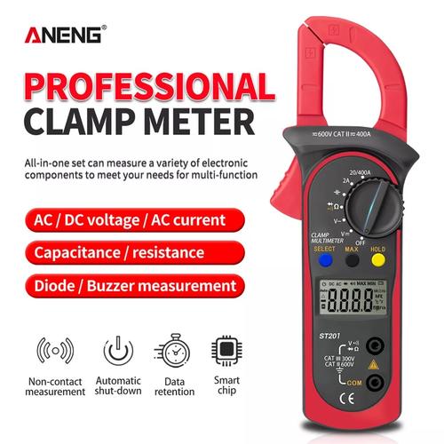 Jual Tang Amper Digital Multimeter Hambatan Ohm Tester AC DC Clamp ...