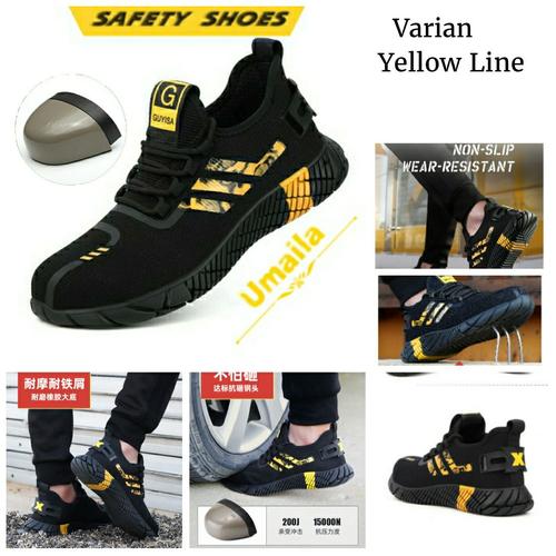 Jual SEPATU SAFETY SHOES MODEL SPORT (TOP02) RINGAN (UJUNG BESI) - Abu ...