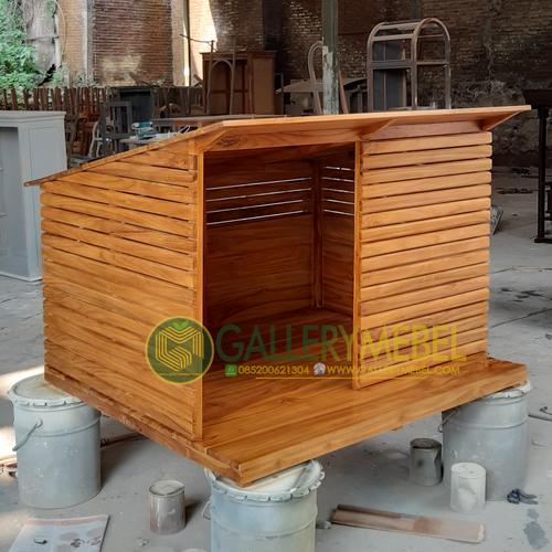 Jual Rumah Kandang Anjing Custom Kayu Jati - Dog House Minimalist ...
