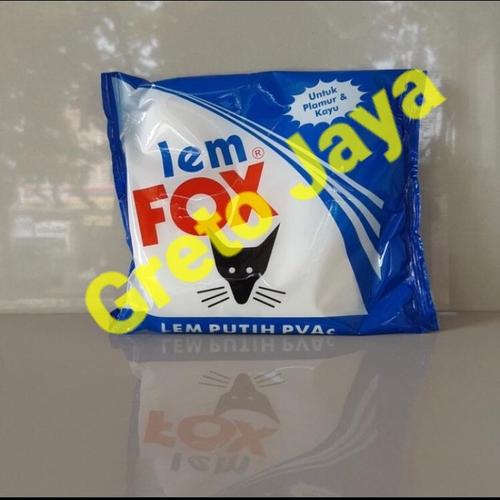 Jual ( 600Gr ) Lem FOX Putih Kantong Biru PVAC Kayu Plamur 600 gram ...