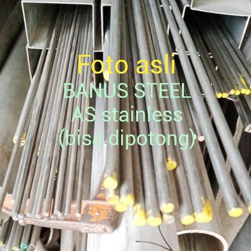 Jual AS stainless 6 mm x 1 meter as behel bulat shaft smooth rod ...