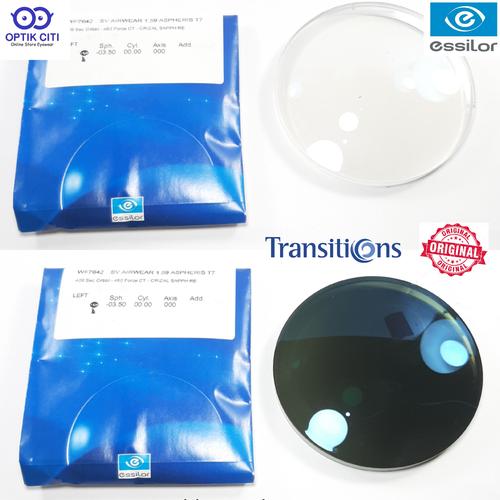 Jual Lensa Photochromic Essilor Transition Sv Orma 1.5 T7 Graphite ...