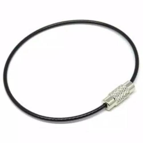 Jual Tali Besi Carabiner Metal Stainless Steel Wire Rope Keys Hanging ...