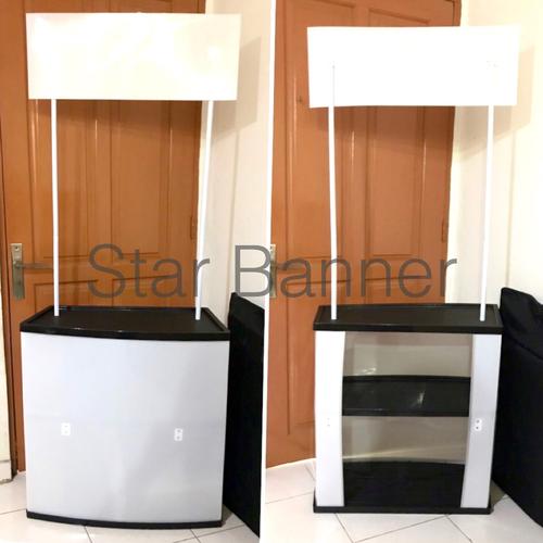 Jual Event Desk Hitam-Meja Jualan-Meja Promosi-Meja Pameran-Booth ...