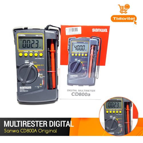 Jual MULTITESTER - MULTIMETER - AVOMETER DIGITAL SANWA CD800A ORIGINAL ...