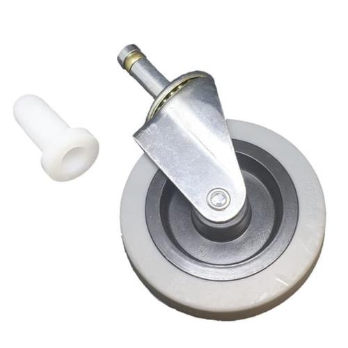 Jual Roda Masin / Alat Pel / Troli Plastik Makanan Tancap 4 Inch Karet ...