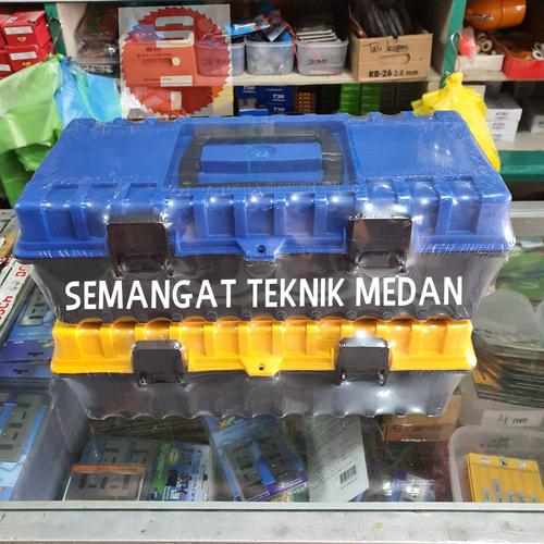 Promo TOOL BOX TOOLBOX KOTAK SIMPAN PERKAKAS PLASTIK 2 TINGKAT PVC ...