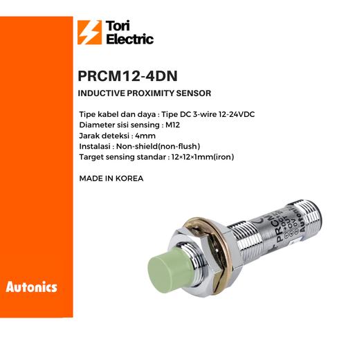 Jual AUTONICS INDUCTIVE PROXIMITY SENSOR PRCM12-4DN PRCM12 4DN 100% ORI ...