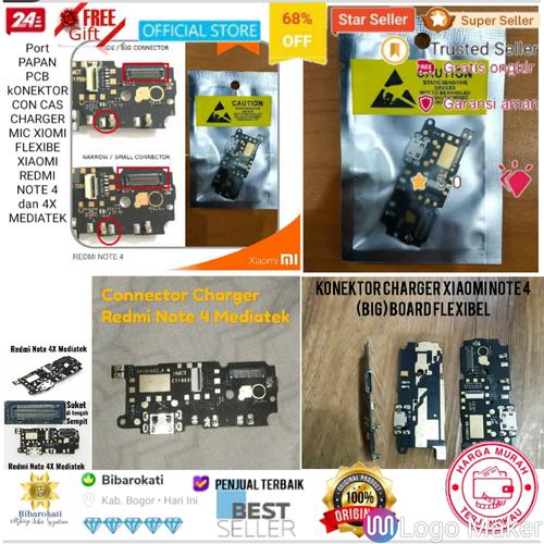 Jual Port Charger PCB Mic Redmi Note 4 dan 4x mediatek Asli Original ...