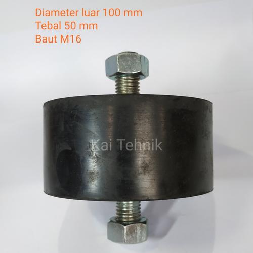 Jual Karet engine mounting / dudukan mesin 100 mm x 50 mm dobel baut ...