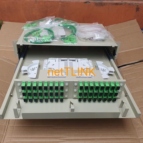 Jual OTB Rack 48 Core SC-APC Fullset / ODF 48 core SC-APC ( Hijau ...