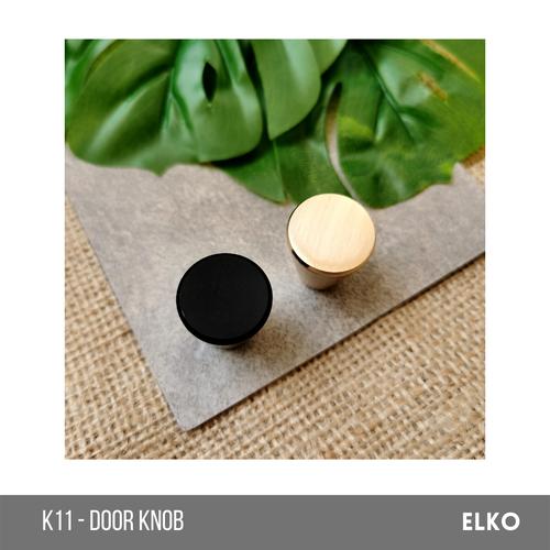 Jual K11 Door Knob Handle Modern Black | Tarikan Pintu Laci Bulat Hitam ...