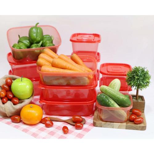 Jual WADAH MAKANAN 12 PCS CONTAINER SAYURAN CONTAINER BUAH TOPLES ...