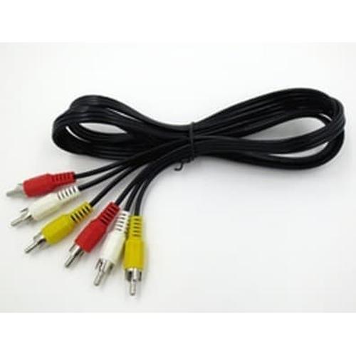 Jual KABEL RCA AV 3 WARNA MERAH PUTIH KUNING TV PS3 PS4 DVD LCD CABLE ...