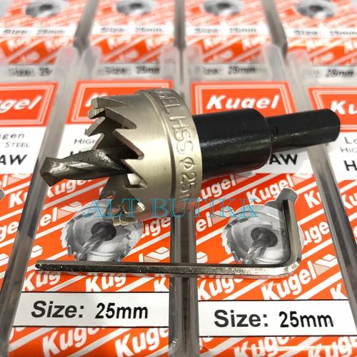 Jual KUGEL HOLE SAW BESI H.S.S 25 mm - MATA BOR BESI HSS ORIGINAL ...