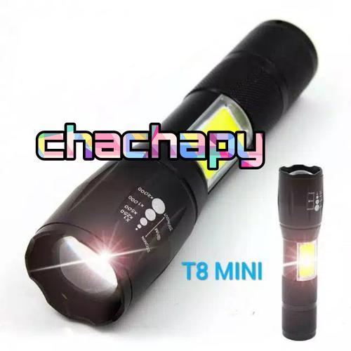 Jual senter swat polisi cob/ senter police/ senter polisi mini t8 zoom ...