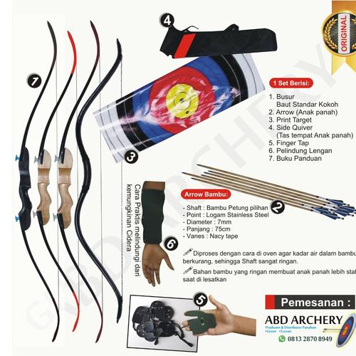 Jual [PROMO] Paket Lengkap Busur Panahan Dewasa Pemula Full set - Kab ...