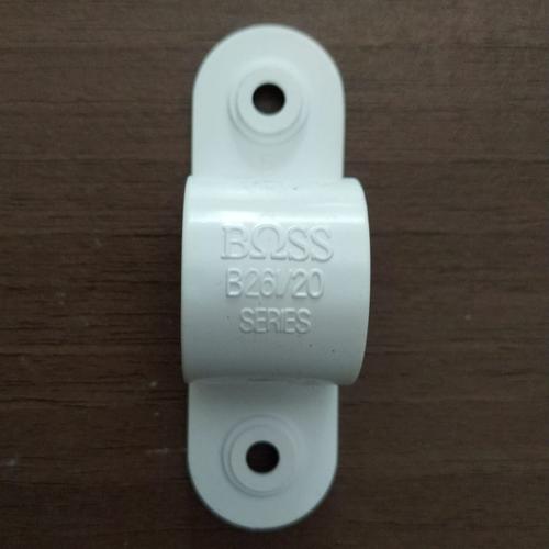 Jual Klem Pipa Conduit 20 mm BOSS / Clamp Pipa 20 mm Putih @100 pcs ...