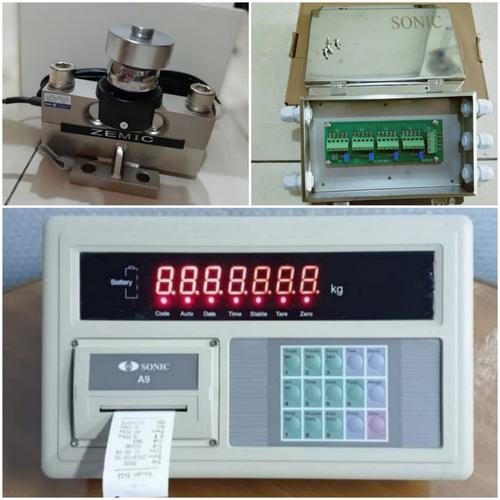 Jual LOAD CELL ZEMIC HM9B 30T 4 pcs + JUNCTION BOX 4HOLE + INDICATOR A9P - Jakarta Barat ...