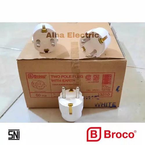 Jual Steker Bulat Broco Arde/Colokan Putih Bulat - Jakarta Barat ...