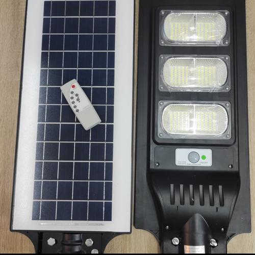 Jual lampu solar sel panel surya matahari pju 120w 120 watt all in one ...