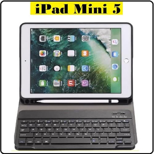 Jual SMART KEYBOARD IPAD MINI 4 / 5 WITH PEN HOLDER BLUETOOTH PREMIUM ...