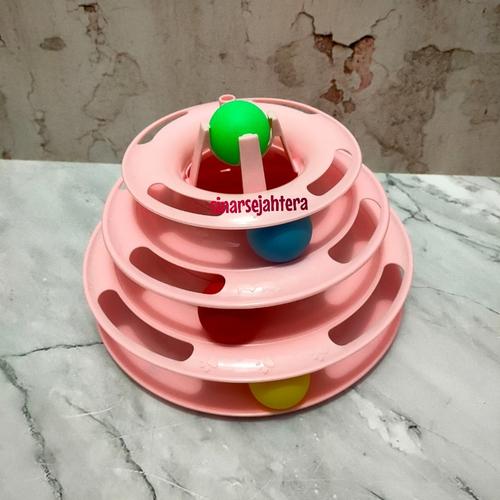 Jual Mainan Kucing Interaktif / Mainan Menara Bola Kucing / Tower Of ...