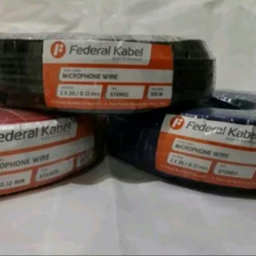 Jual Kabel mic federal stereo yarn (meteran) - Biru - Kota Yogyakarta ...