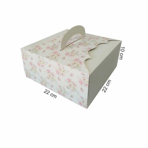 Jual Packaging Kotak Dus Kue Roti Boks Cake Gift Box - 42210 Flower ...