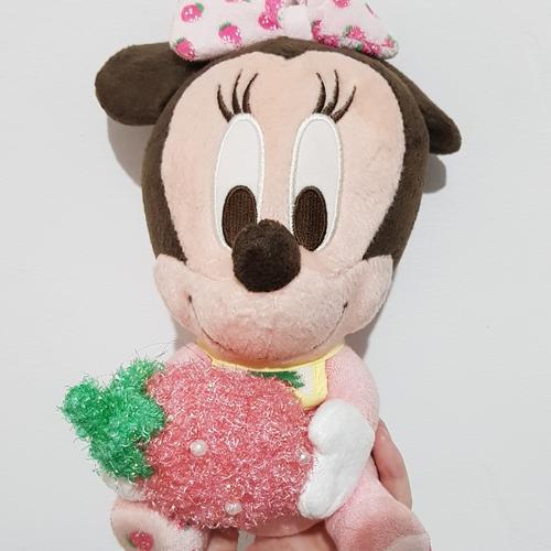 Jual Boneka Minnie mouse baby hugging strawberry original Disneyland ...