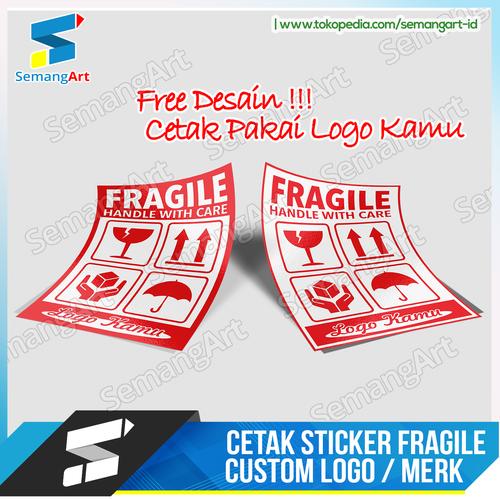 Jual Stiker Sticker Fragile Pengiriman Barang Pecah Belah Cetak Custom ...