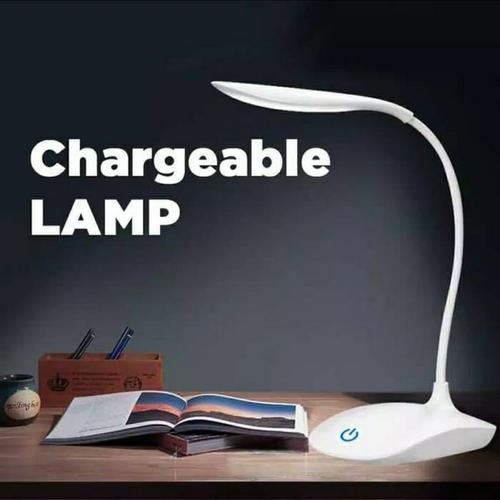 Promo Chargerable Lamp lampu meja lampu kerja LED sensor sentuh touch 3 ...