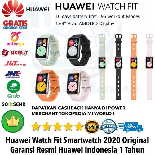 Jual HUAWEI Watch fit 2020 smartwatch Original watchfit RESMI-ORANGE ...