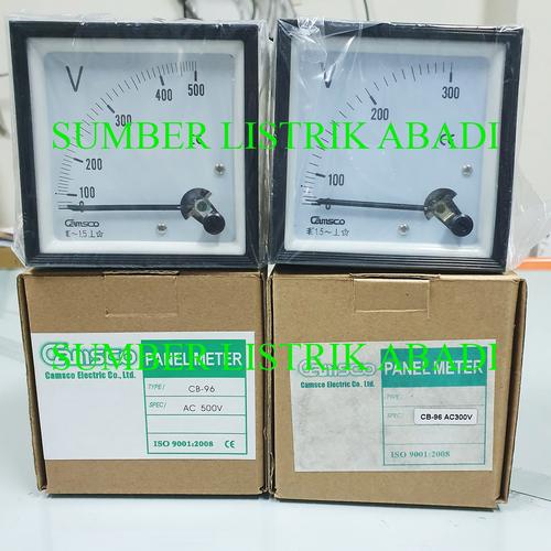 Jual Camsco Taiwan panel meter / amper meter CB-96 / CB 96 500V ...