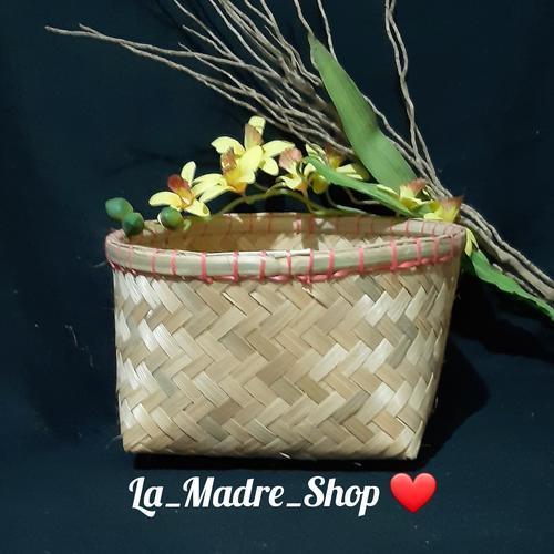 Promo BAKUL KERANJANG BAMBU Segi 4 Tompo Tolok Mini Uk. 25 x 15 cm ...