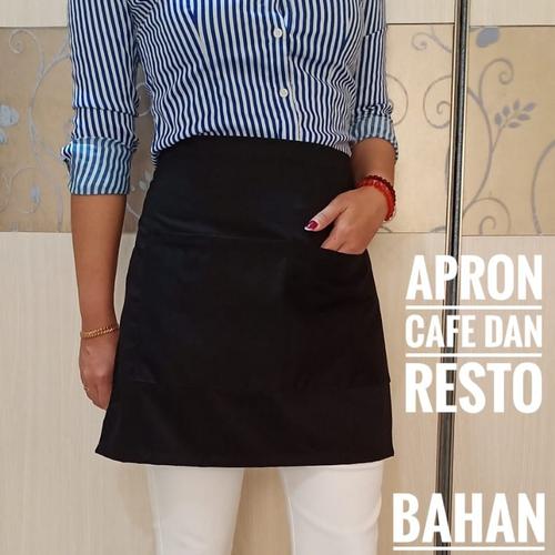 Jual Celemek Apron Half Mini Hitam Premium Quality - Hitam, 40x60 ...