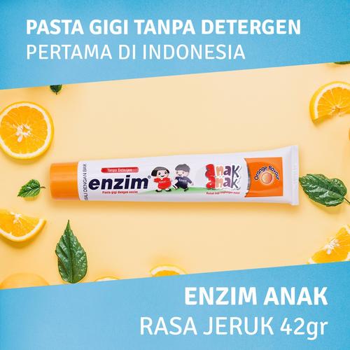 Jual ENZIM PASTA GIGI ANAK / ENZIM PASTA GIGI ANAK JERUK 42gr / ENZIM ...