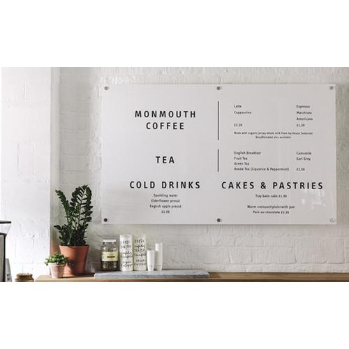Jual Menu Board Acrylic | Papan Menu Akrilik Printed | Menu Sign Board ...