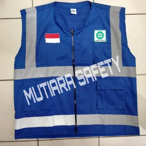 Jual Rompi safety drill+logo k3+logo bendera Rompi safety murah rompi ...