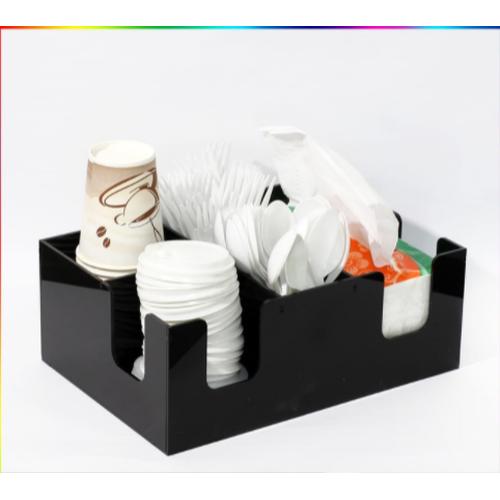 Jual Rak Paper Cup Tissue dan Sedotan Model Simple - Hitam - Kota ...