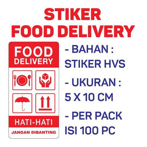 Jual Stiker Food Delivery / stiker Makanan Fragile - Jakarta Barat ...
