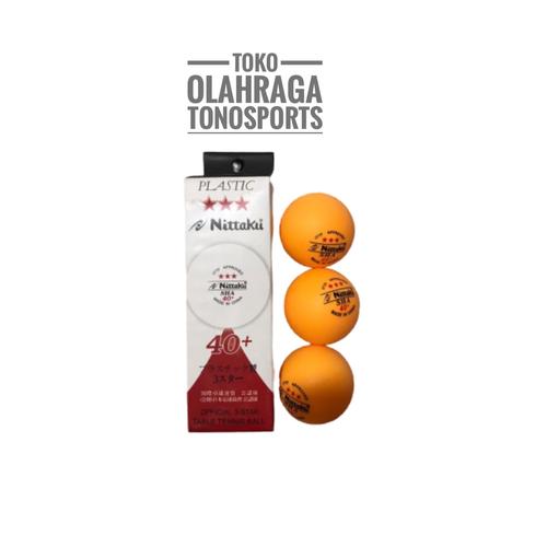 Jual Bola Pimpong Tenis Meja Nittaku SHA 40+ Bintang 3 isi 3 - Putih - Kota Depok - Tono Sports ...