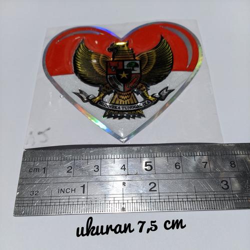 Jual stiker timbul emblem garuda merah putih sticker mobil motor ...