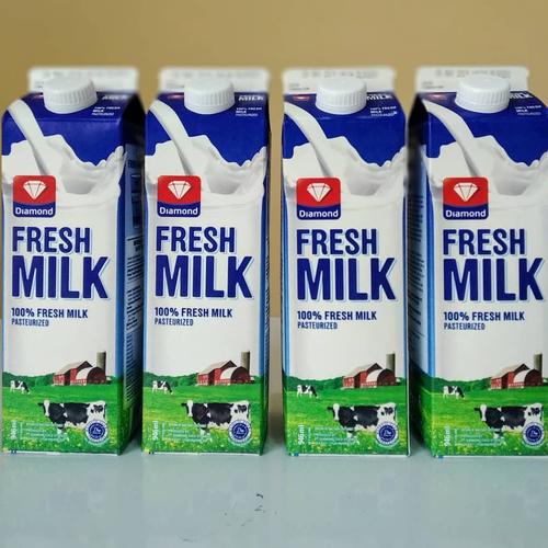 Jual SUSU FRESH MILK DIAMOND 1 KARTON ISI 12//GRAB GOJEK ONLY - 1 dus ...