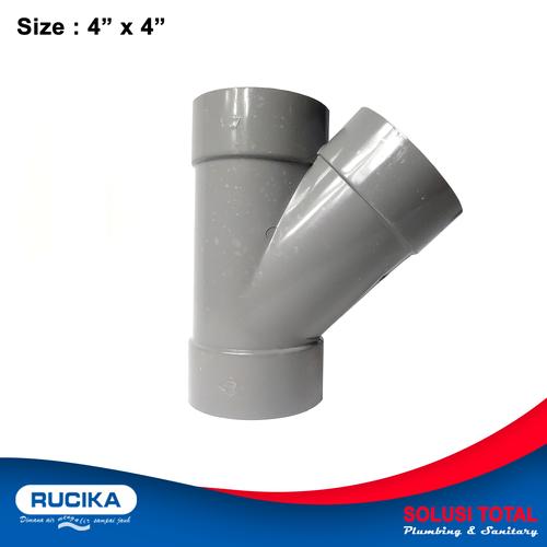 Jual Y Branch D 45° 4 Inch Reducer D 4 x 4" Rucika - Jakarta Selatan ...