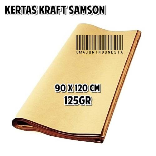Jual Kertas Kraft Samson Plano / Kertas Paper Bag Cokelat 125gr 90 x 120 cm - Jakarta Pusat ...