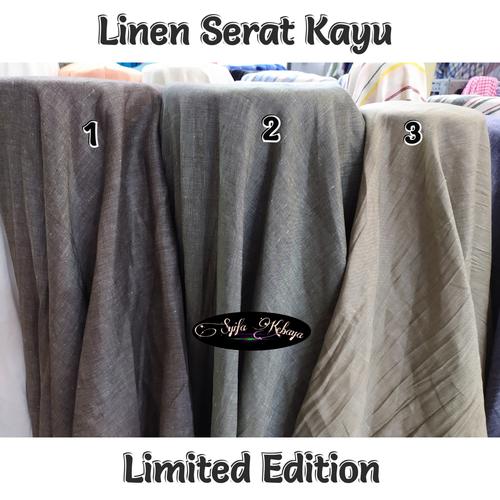 Jual Kain linen tebal. katun linen serat kayu import. bahan linen ...