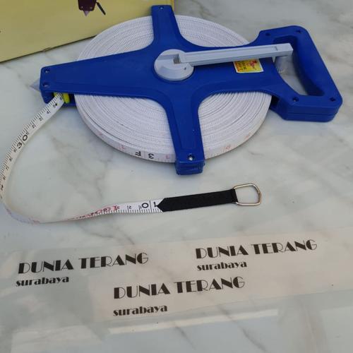 Jual Meteran Fiber MAXI 100 meter Meteran Tancap 100m Meter Rol ...