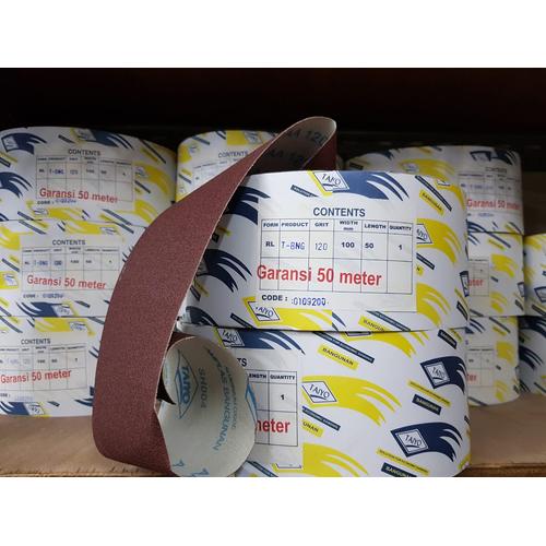 Jual Amplas Roll Taiyo 100mm x 50 meter / Sandpaper - Grit 120 ...