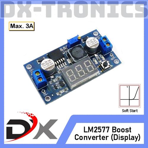 Jual LM2577 Step-up Boost Converter Module + Voltmeter Display ...